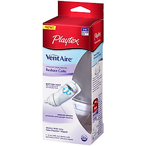 Playtex VentAire Advanced Wide Bottle, 9 Ounce (Discontinued by Manufacturer)