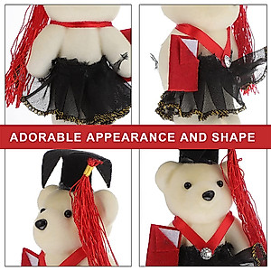 TOYANDONA 10pcs Mini Graduation Bears, 4. 7 inch Plush Graduation Bear Stuffed Animal for Graduation Gift