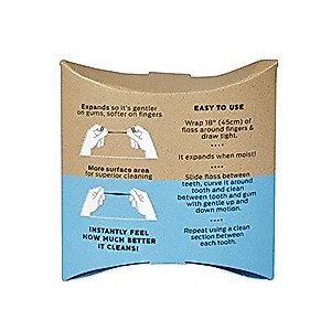 DrTung's Vegan Activated Charcoal Floss, Natural Lemongrass Flavor Dental Floss 6 Pack