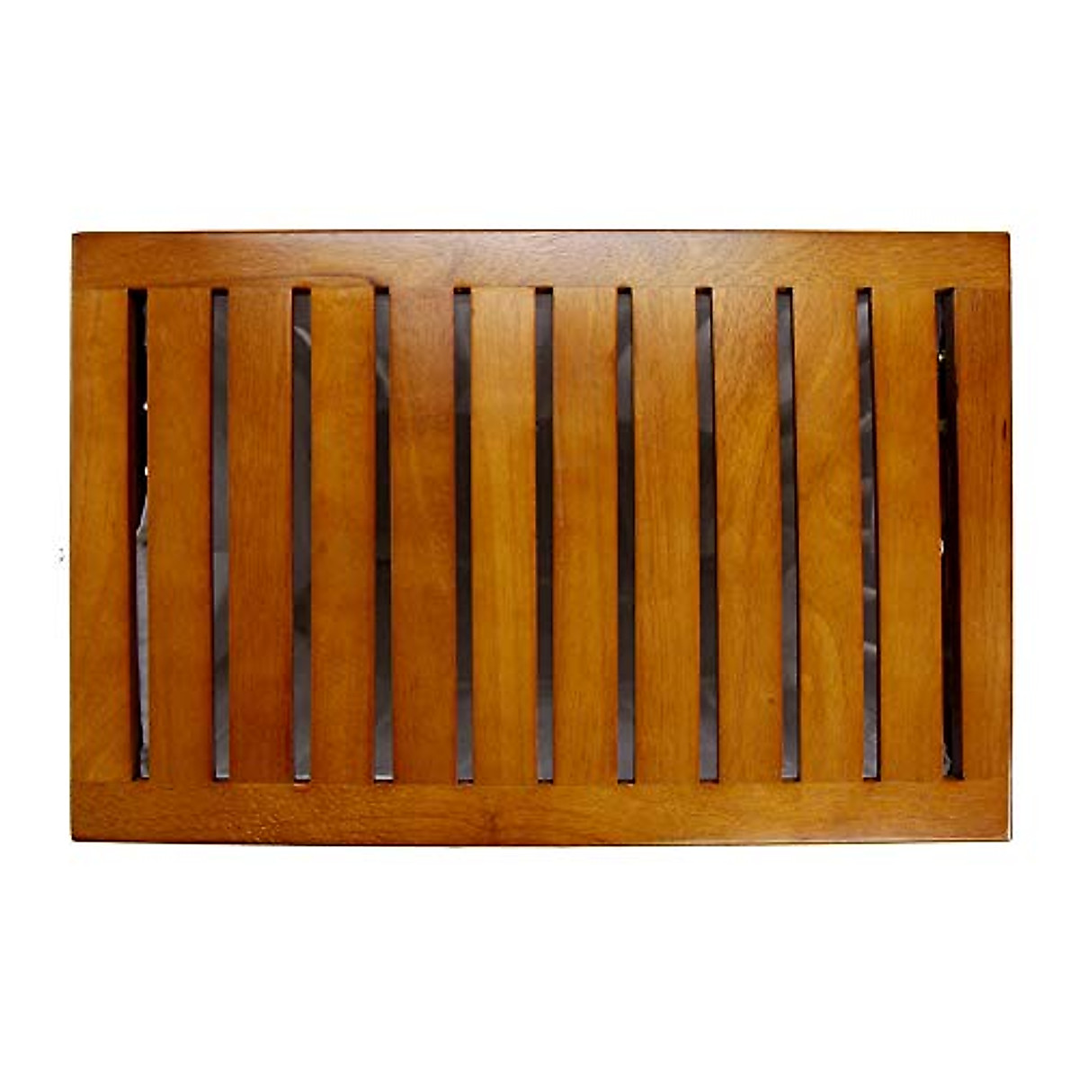 Oceanstar Solid Wood Spa Laundry Hamper 24.75 in high x 20 in Wide x 13.25 in deep, Brown