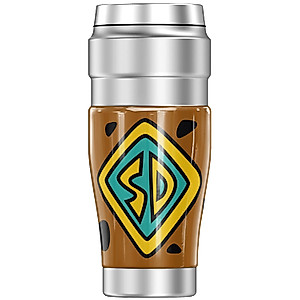 THERMOS Scooby-Doo Face STAINLESS KING Stainless Steel Travel Tumbler, Vacuum insulated & Double Wall, 16oz