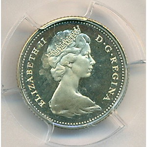 1965 CA Canada - Elizabeth II Silver 10 Cents PL65 PCGS