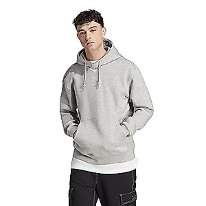 adidas mens All Szn Fleece Hoodie Medium Grey Heather (2023),Medium