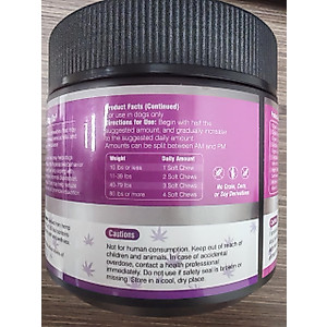 Calming Hemp Chews for Dogs 150PCs Dog Calming Treats and Bites with Hemp Oil - Anxiety and Stress Relief for Dogs Puppy Melatonin Sleep Aid Calm Dog, Noise, Thunder, Barking, Separation, Chewing