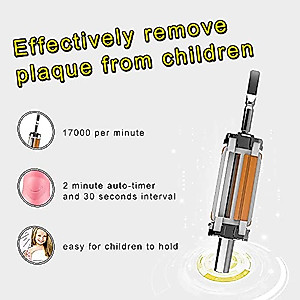 Baby Electric Toothbrush,Sonic Technology Battery Powered Toddler Tooth Brush with Smart LED Timer,Waterproof Auto Deep Clean for Infants Ages 0-3 Years with 4 Soft Brush Heads (Blue)