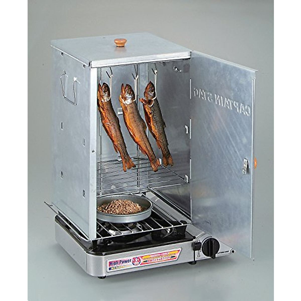 CAPTAIN STAG M-6547 Barbecue Smoker, Advanced Folding Smoker, Smoke Compatible