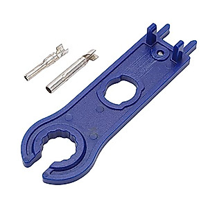 PV Connector, Copper Pins Tinned Solar Panel Cable Connector Waterproof 12pcs PPO Keyed for Industry (1500V-30A)