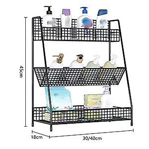 ZLXDP Floor-to-Ceiling Storage Box Bathroom Good Things Rack Bathroom Sink Cosmetics Desktop