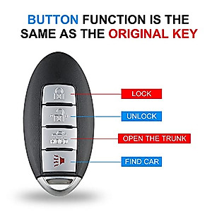 Car Smart Key Fob Replacement Fits for Nissan Altima 2007-2012 /Nissan Maxima 2009-2014 FCC ID: KR55WK48903