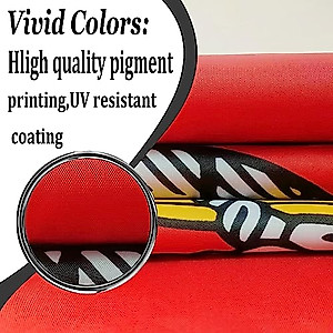 Marine Corps USMC Flag Double Sided 3x5 Outdoor United States Marines Corps Flags Heavy Duty 3 Ply Thick Nylon Material with 2 Metal Grommets