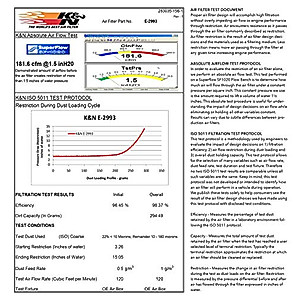 K&N Engine Air Filter: Reusable, Clean Every 75,000 Miles, Washable, Replacement Car Air Filter: Compatible with 2007-2019 Ford/Lincoln/Volvo (C-Max Escape, Grand, Kuga, Focus, Tourneo, MKC), E-2993