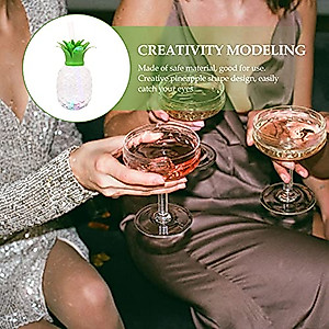 LED Light Up Pineapple Cups:3pcs Pineapple Drink Cups with Straws Luau Party Decorations Hawaiian Luau Tiki and Beach Theme Party Decorations for Kids and Adults