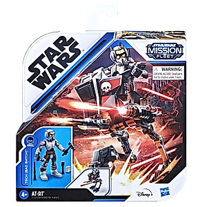 STAR WARS Mission Fleet Expedition Class Tech (Bad Batch) at-RT Ambush 2.5-Inch-Scale Figure and Vehicle Set, Toys for Kids Ages 4 and Up,F1339