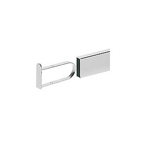Chrome Flush End Cap for Dimensional Hangrail - Set of 2