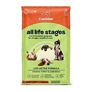 Canidae All Life Stages Dry Dog Food, Less Active Formula with Chicken, Turkey & Lamb, 27 lbs.