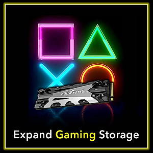 Addlink A95 4TB M.2 SSD Storage Expansion for PS5 Consoles with Heatsink, up to 7200 MB/s, Internal Gaming SSD -2280 PCIe NVMe Gen4X4 3D TLC with Dram NAND SSD (ad4TBA95M2P) Made in Taiwan