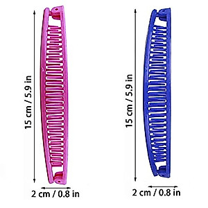 Youme Banana Clips Hair for Women Vintage Large Bananas Hair Clip for Thick Fine Hair Banana Combs Barrettes