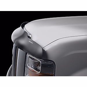 WeatherTech Custom Fit Stone & Bug Deflector for Chevrolet Silverado Crew Cab, Dark Smoke