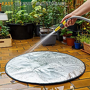 Safeparty Fire Pit Mats for Under Fire Pit - (38" Large) 3 Layers Premium Round Fire Pit Mat for Deck, Patio, Grass and Composite, Fire Pit Pad, Fire Mat, Fireproof Mat for Fire Pit Grill BBQ Smoker