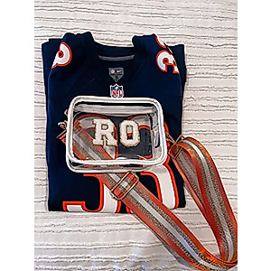 La Sorella White Clear Stadium Approved Bag, Clear Stadium Bag, Festival Bag, Clear Crossbody Bag, Customizable Clear Bag,Concert and Stadium Bag (White)