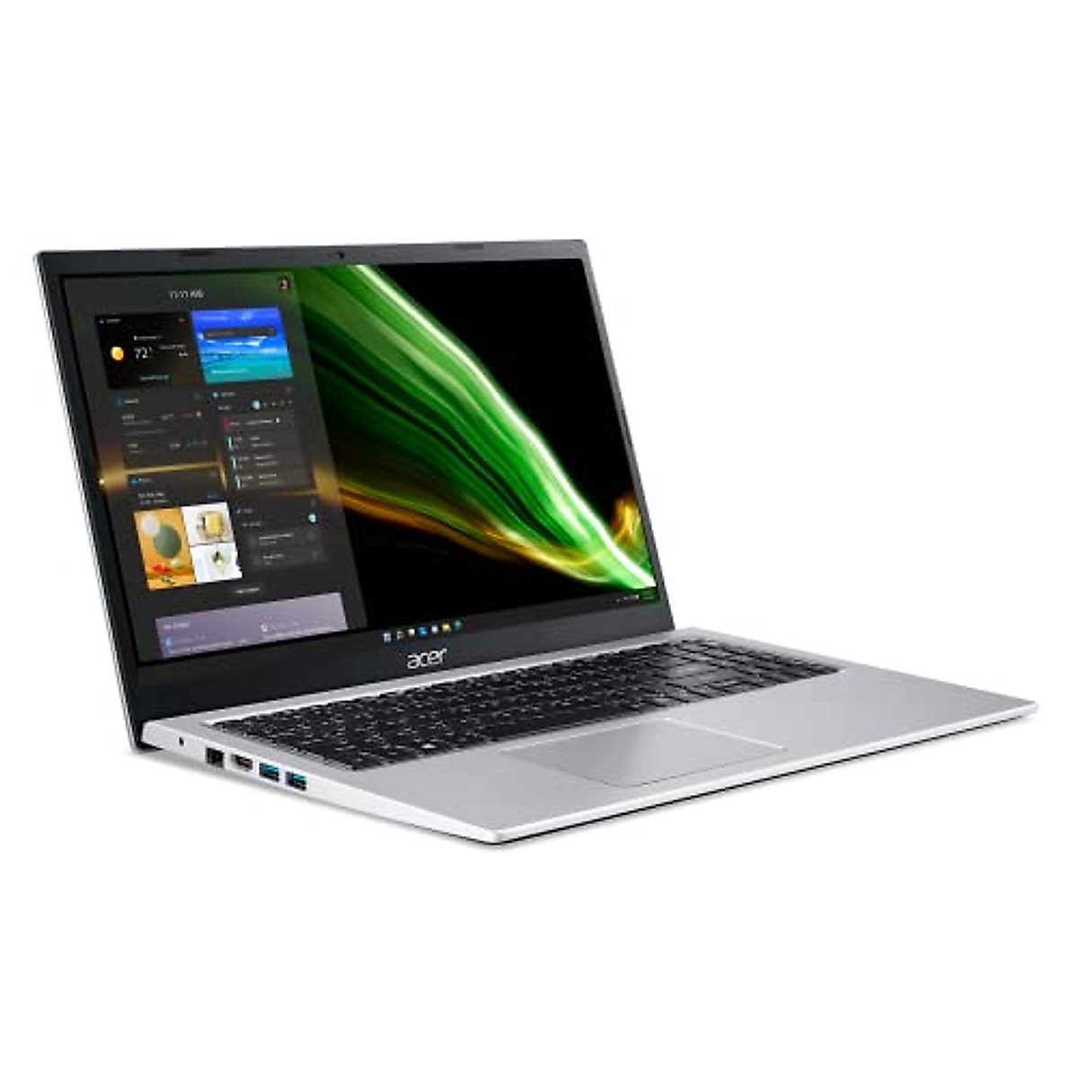 Acer Aspire 1 A115-32-C96U Slim Laptop | 15.6" Full HD Display | Intel Celeron N4500 Processor | 4GB DDR4 | 128GB eMMC | WiFi 5 | Microsoft 365 Personal 1-Year Subscription | Windows 11 Home in S mode
