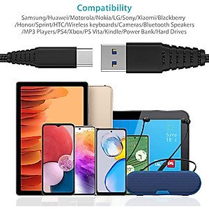 USB Type C Charger Cable 6FT+10FT,Charging Cord for Samsung Galaxy S22 S23 Plus Ultra FE A52 5G A02S A04S A14 A12,Tab A8 10.5 2022,Tab S8 Tablet,Moto G Stylus/G Power/TCL 30 XE 5G/20 SE,3A Fast Charge