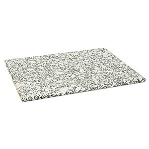 12"x16" Natural Granite Chopping Board (White), By Home Basics | Cutting Boards For Kitchen | Kitchen Serving Boards With Non-Skid Feet | For Veggies, Meats, and Dough Preparation
