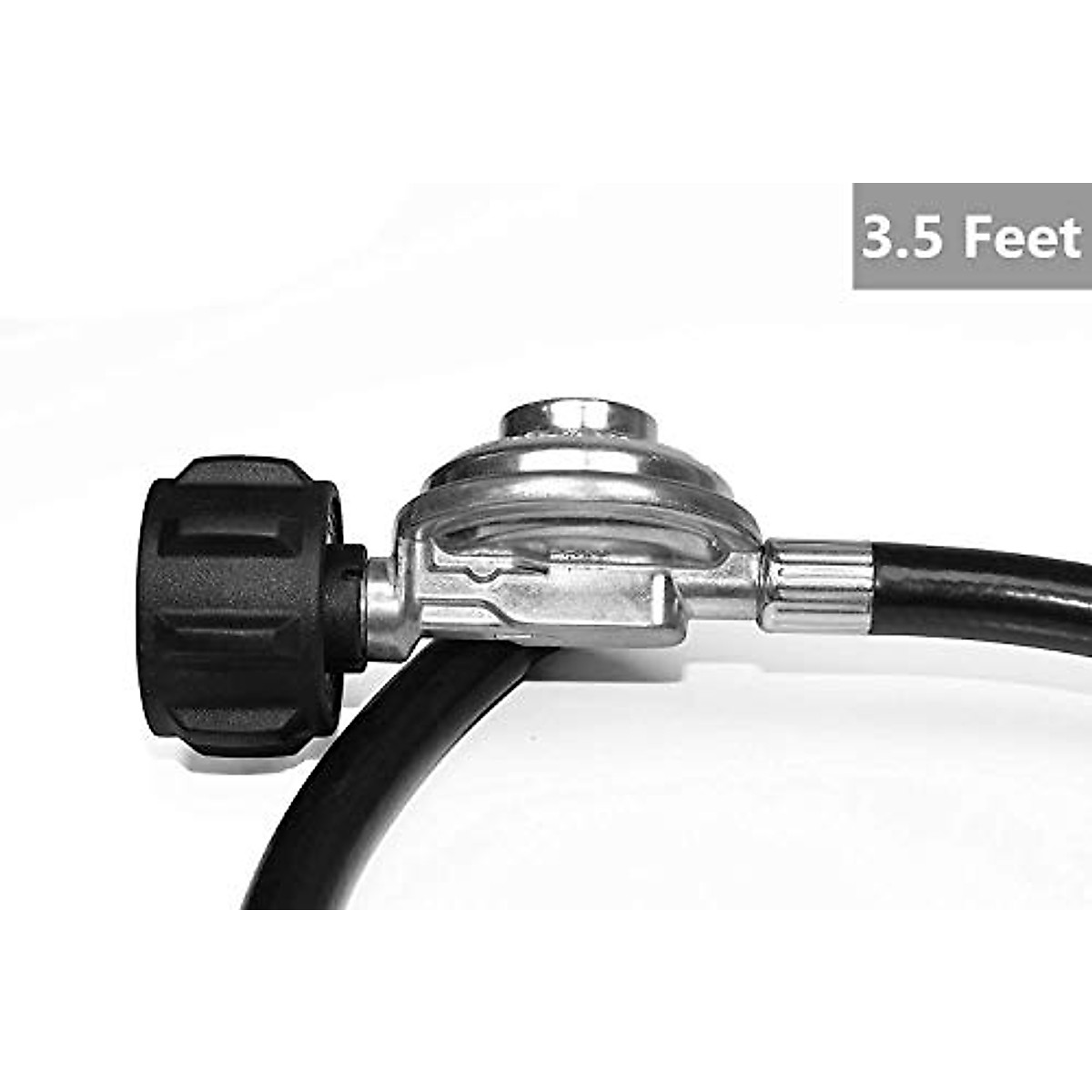 DOZYANT 3.5 Feet Propane Regulator and Hose Universal Grill Regulator Replacement Parts, QCC1 Hose and Regulator for Most LP Gas Grill, Heater and Fire Pit Table