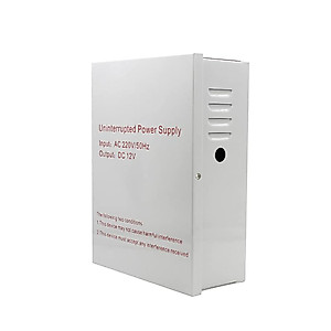 Ares Vision 12v 5 AMP Back Up Power Supply Transformer for Access Control Devices Such as Magnetic Locks, Electric Strikes, Motorized Drop Bolts (12V 5A w/Backup)