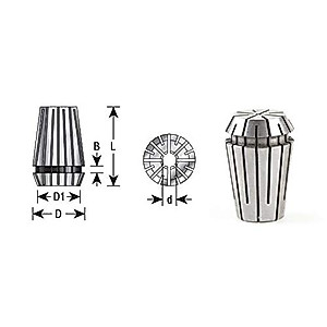 Amana Tool - 1/2 Dia Spring Collets ER20 (CO-278), Industrial Grade