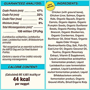 Primal Freeze Dried Cat Food Nuggets Chicken & Salmon, Complete & Balanced Scoop & Serve Healthy Grain Free Raw Cat Food, Crafted in The USA (14 oz)