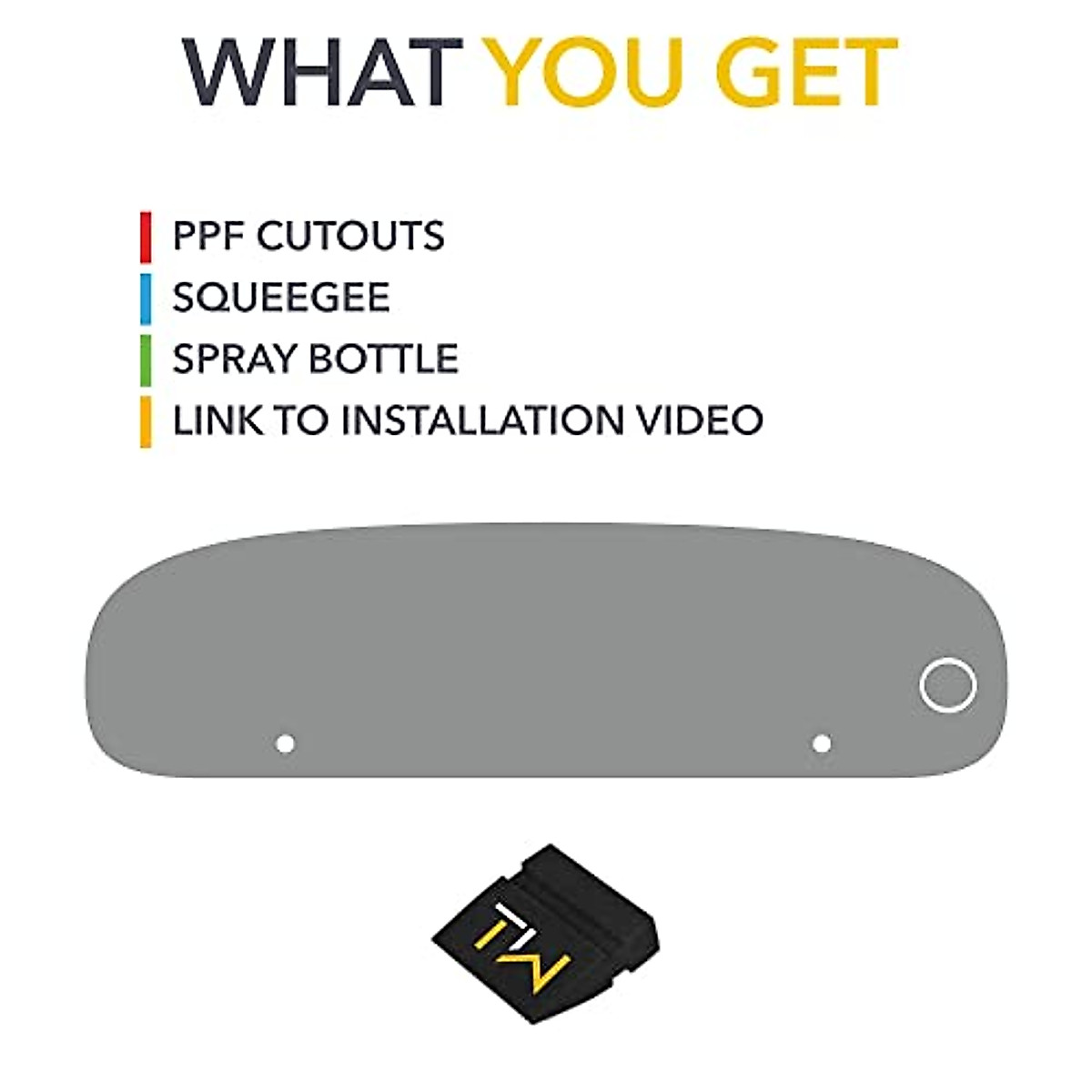 Mini Bumper PPF for Tesla Model Y (2023) - Custom Fit Anti Scratch Paint Protection Film Cover, Clear Self Healing Shield Guard, Complete with Install Kit