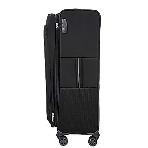 Samsonite Unisex Adults’ Luggage Suitcase, Black, Spinner L Expandable (78 cm-112.5 L)