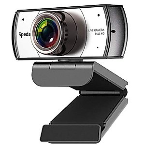 Spedal Wide Angle Webcam, 120 Degree View Video Conference Distance Learning Remote Teaching Camera, Full HD 1080P Live Streaming Webcam with Microphone for Mac, PC, Laptop, Desktop