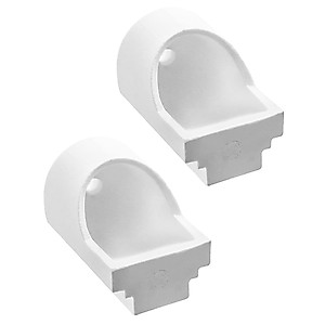 QWORK Centrifugal Casting Crucible, 2 Pack Zirconia Casting Cup Machine Crucible Hooded for Dental Lab, Over 200 Times of Use