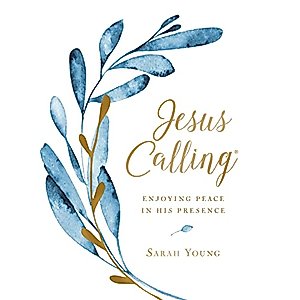 Jesus Calling, Large Text Cloth Botanical, with Full Scriptures: Enjoying Peace in His Presence (A 365-Day Devotional)