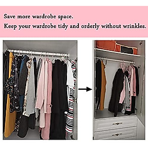 ZYDZ Closet Organizer Clothes Hangers, 6 Pack with 9 Holes Multifunctional Magic Space Saving Home Room Bedroom Organization and Storage for Wardrobe Heavy Clothes, Shirts, Pants, Dresses, Coats