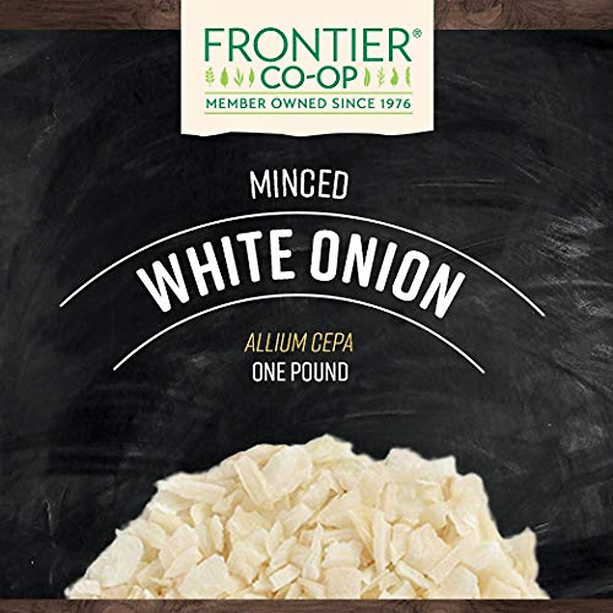 Frontier Co-op Onion, White Minced, Kosher | 1 lb. Bulk Bag | Allium cepa