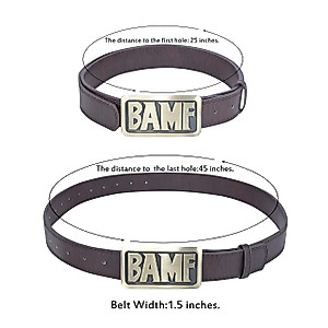 DAZCOS Adjustable Brown Cosplay Belt with Bronze (Brown Style1)