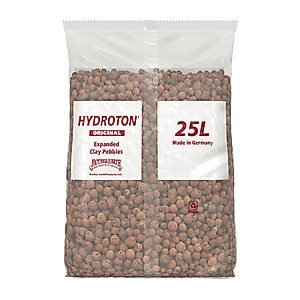 Mother Earth HGC714114 Hydroton Original Expanded Clay Pebbles, 25 Liter, Terra Cotta