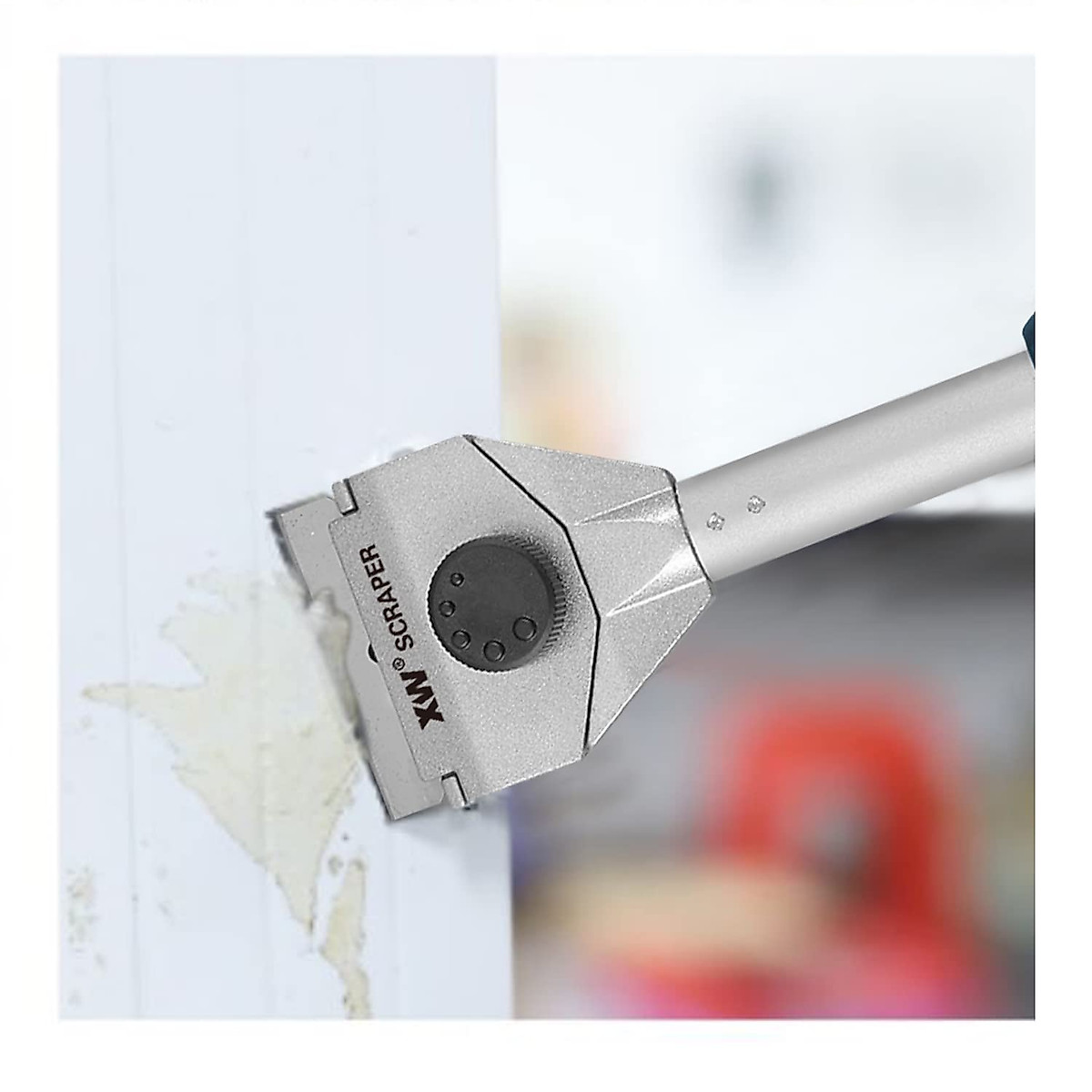 XW Razor Blade Paint Scraper Set, Heavy Duty Putty Knife with Quick Blade Change, Extra 20 PCS Blades Included, 2-Pack