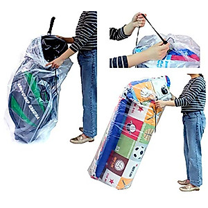 Big Plastic Bags Multi-Purpose Drawstring Bag Set Dust Cover For Keeping Golf's Bag, Picnic Mattress Good for Household Organizing Reusable Set of 2 Sizes