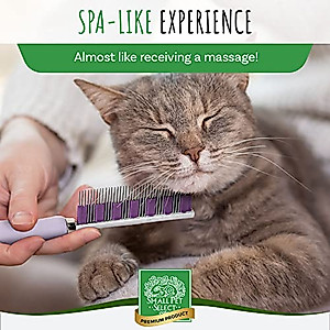 Small Pet Select - Hair Buster Comb for Rabbits, Cats and Dogs, Metal Pet Comb for Shedding and Detangling, Grooming Tool for Small Pets with Long and Short Fur