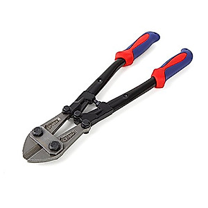 RIDGID 14228 Model S30 Heavy-Duty Bolt Cutter, 31”, Red & WORKPRO W017004A Bolt Cutter, Bi-Material Handle with Soft Rubber Grip, 14", Chrome Molybdenum Steel Blade