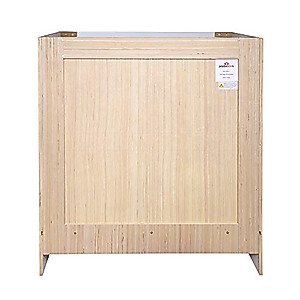 Design House 586941 Bath Unassembled Modern 2-Door Shaker Bathroom Vanity Cabinet Only, 30 x 21, White