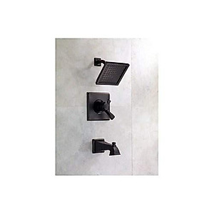 Delta Faucet Dryden 17 Series Dual-Function Tub and Shower Trim Kit with Single-Spray Touch-Clean Shower Head, Venetian Bronze, 2.0 GPM Water Flow, T17451-RB-WE (Valve Not Included)