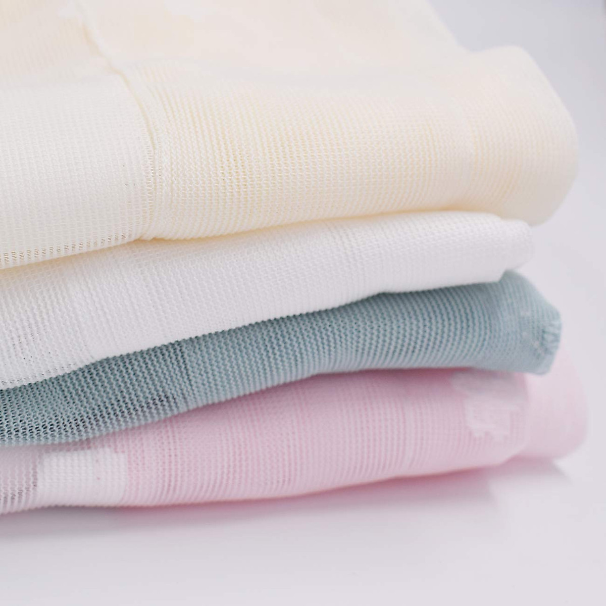 Molaxhome Kitchen Window Valance Lace Curtains, 102x16inch Floral Sheer Rod Pocket Curtain Valance for Dinning Bath Room(2pcs Blue 51x16)