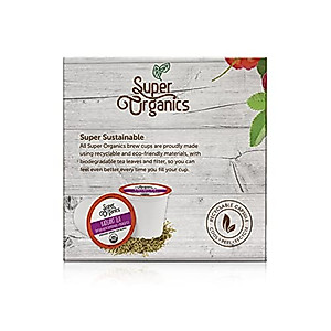 Super Organics Beauty Boost Green Tea Pods With Superfoods & Probiotics | Keurig K-Cup Compatible | Beauty Tea, Skin Care Tea | USDA Certified Organic, Vegan, Non-GMO Natural & Delicious Tea, 12ct