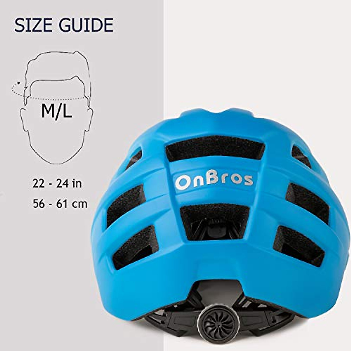 Bike Helmet, OnBros Mountain Bike Helmets for Men and Women, Bicycle Helmet with Visor, Lightweight Adult Bike Helmet, Skate Cycling Helmet