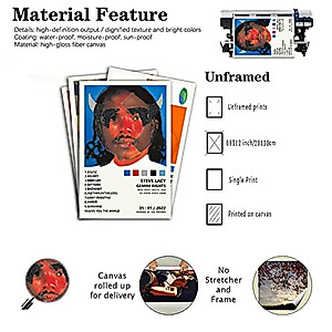 Tinysea Steve Lacy Music Album Poster 4pcs 08x12inches Unframed Canvas Wall Art For Room Aesthetic Gift For Funs